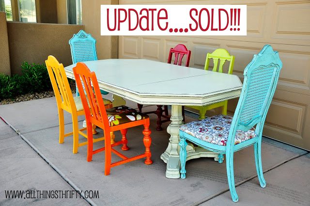 Dining Room Table SOLD! | All Things Thrifty