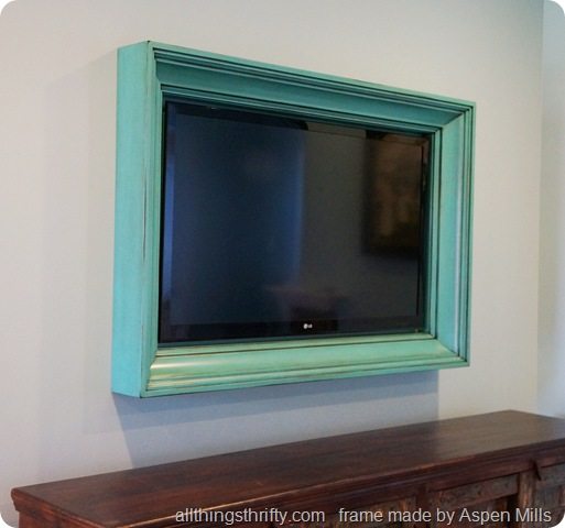 Custom TV Frame by Aspen Mills | All Things Thrifty