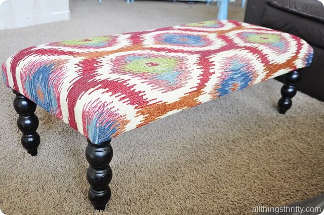 Upholstering a bench is EASY | All Things Thrifty