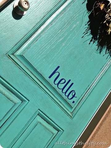 How to jazz up your front door | All Things Thrifty