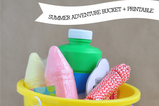Summer Adventure Bucket + Printable {from Mique from Thirty Handmade ...