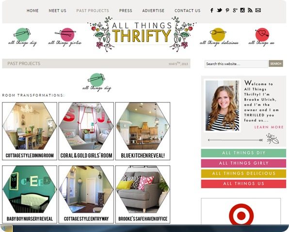 New and improved Past Project Page! | All Things Thrifty