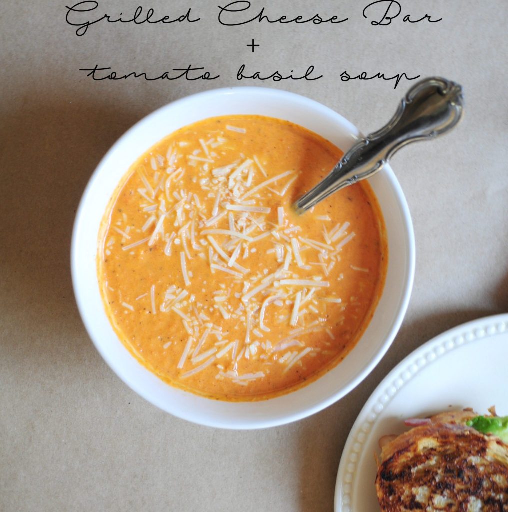 Delicious Grilled Cheese Bar {with Tomato Basil Soup Recipe} | All ...