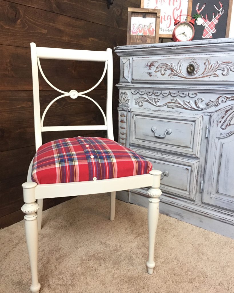 Make a Memory Chair from an Old Shirt | All Things Thrifty