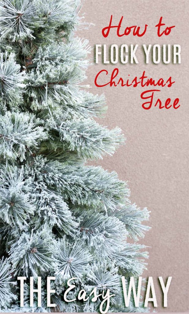 Easy Flocked Christmas Tree Instructions | All Things Thrifty