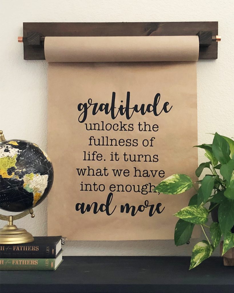 How to Make a Paper Scroll Sign and Holder | All Things Thrifty