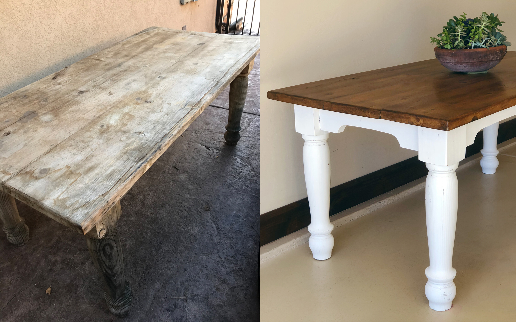 Farmhouse Table Overhaul | All Things Thrifty