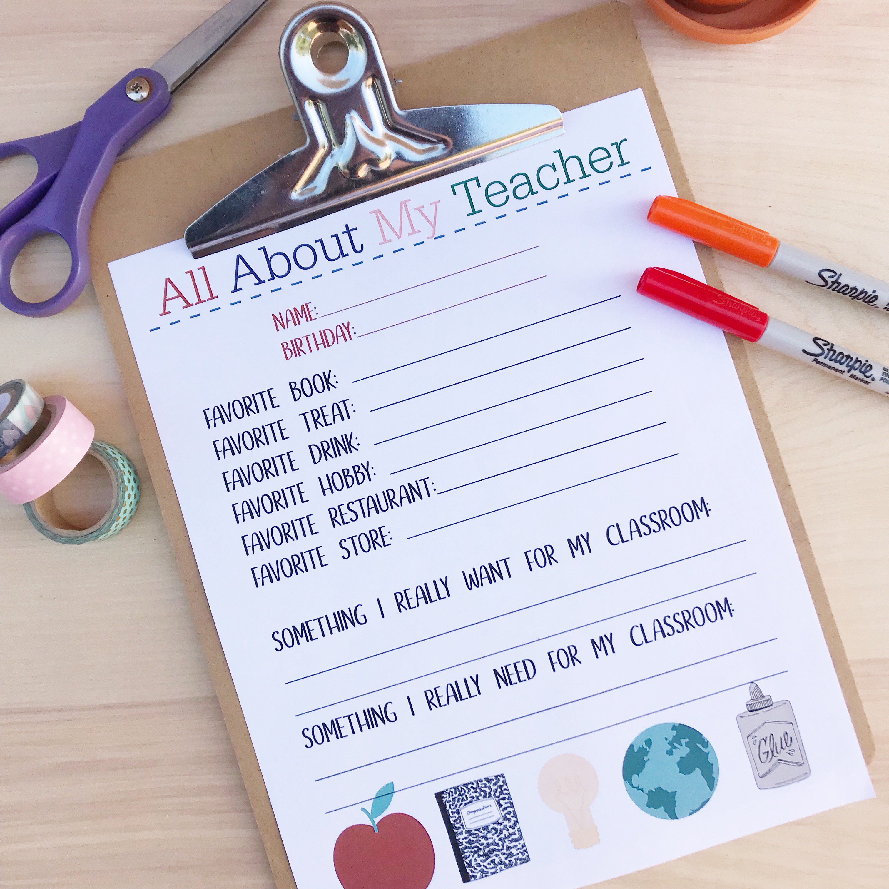 Getting to Know Your Teacher! | All Things Thrifty